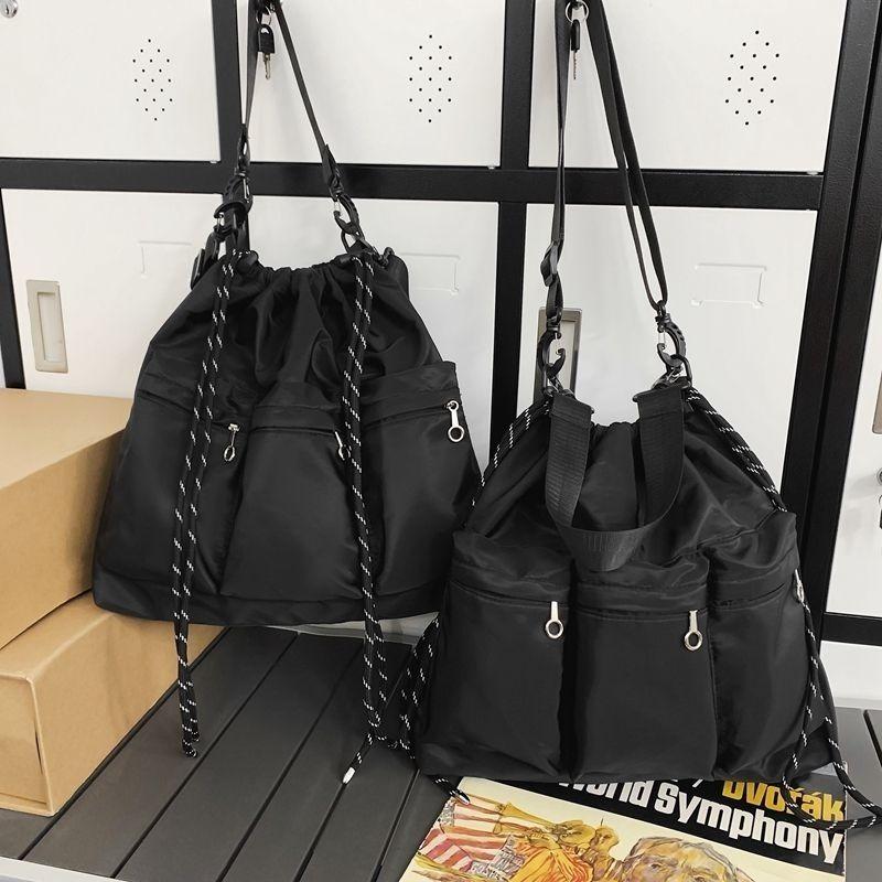 One-Shoulder Bucket Casual Simple Messenger Bag Advanced Large - TikTok ...