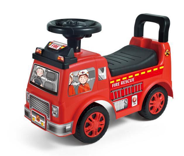 Ride On Fire Engine With Sounds Toddlers Push Along In/Outdoor Walker ...