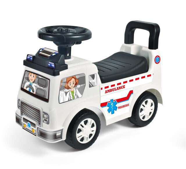 Ambulance Ride On Toddlers Push Along Walker With Sounds